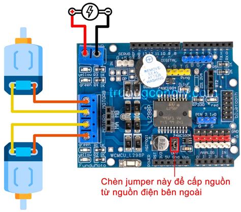 Mạch Motor Shield L298p Với Arduino 3813