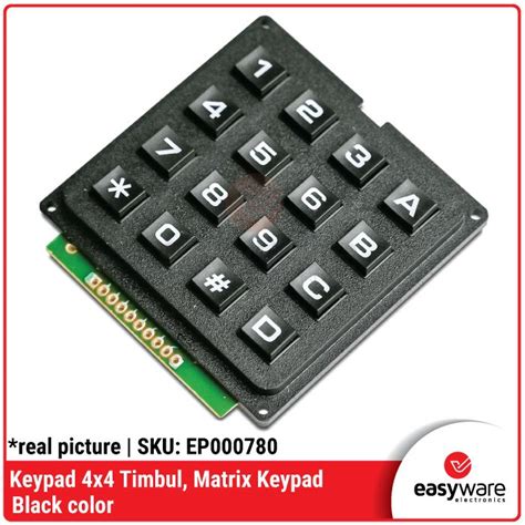 4x4 Keypad Embossed Keypad Pom Mini Black Numeric Keypad 4x4 Shopee