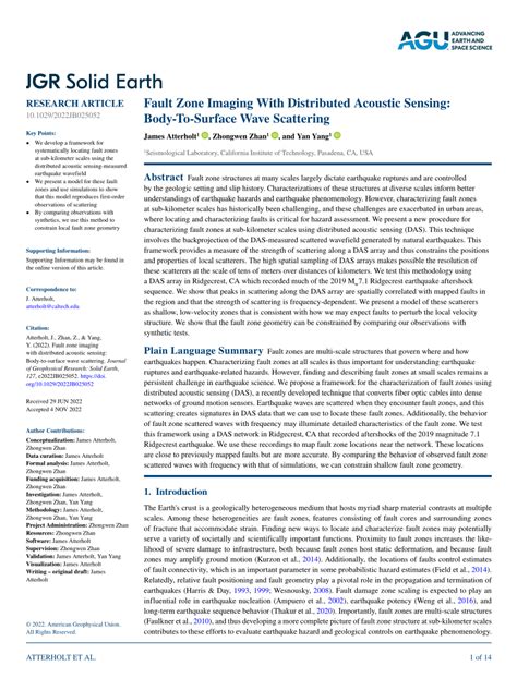 Fault Zone Imaging With Distributed Acoustic Sensing Body‐to‐surface