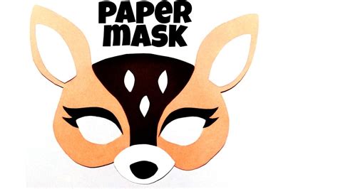 Deer Mask How To Make A Deer Mask Deer Mask Making Deer Mask