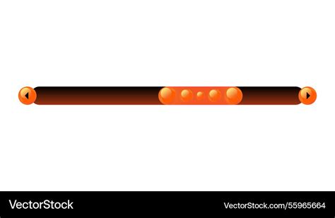 Scroll Bar Slider Ui Horizontal Royalty Free Vector Image