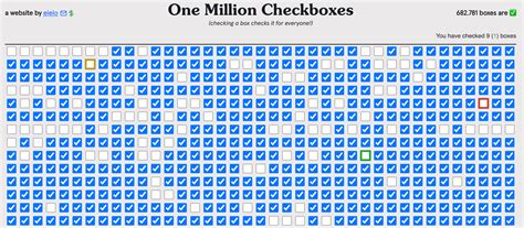 one million checkboxes el juego en internet más emocionante e inútil
