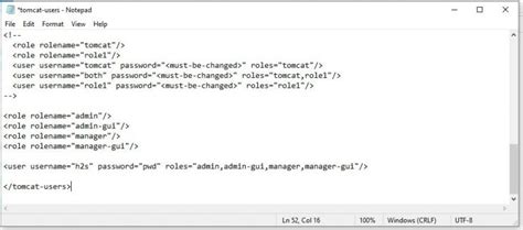 What Is Default Username Password For Tomcat