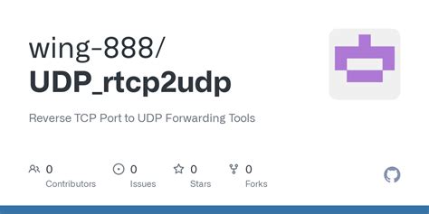 GitHub Wing UDP Rtcp Udp Reverse TCP Port To UDP Forwarding Tools