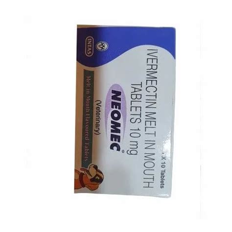 Neomec Veterinary Tablet For Hospital Packaging Size 100 Tablets At ₹ 85 Box In Nagpur