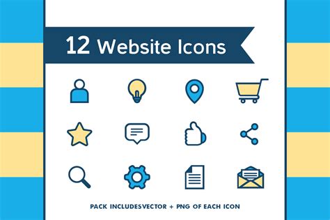 Set Website Icon At Vectorified Collection Of Set Website Icon Free For Personal Use