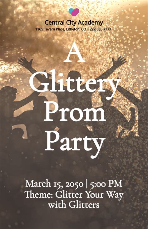 Free Prom Poster Templates Editable And Printable