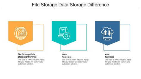 File Storage Data Storage Difference Ppt Powerpoint Presentation Model Inspiration Cpb