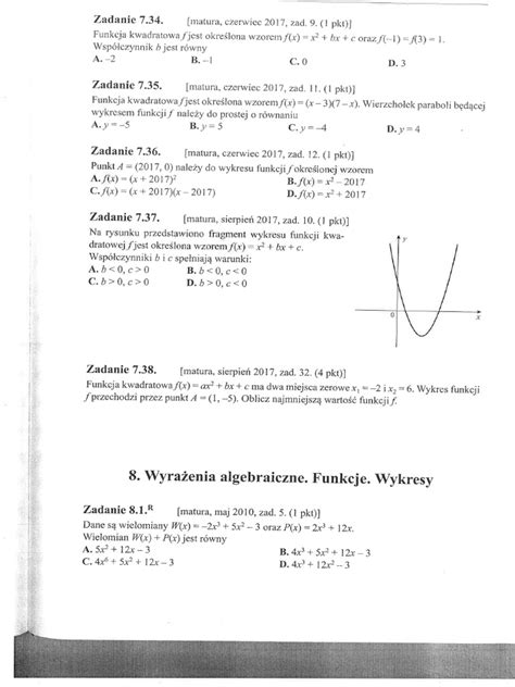 Funkcje Wykresy Pdf