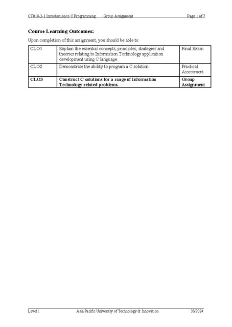Icp Group Assignment Question Course Learning Outcomes Upon Completion Of This Assignment