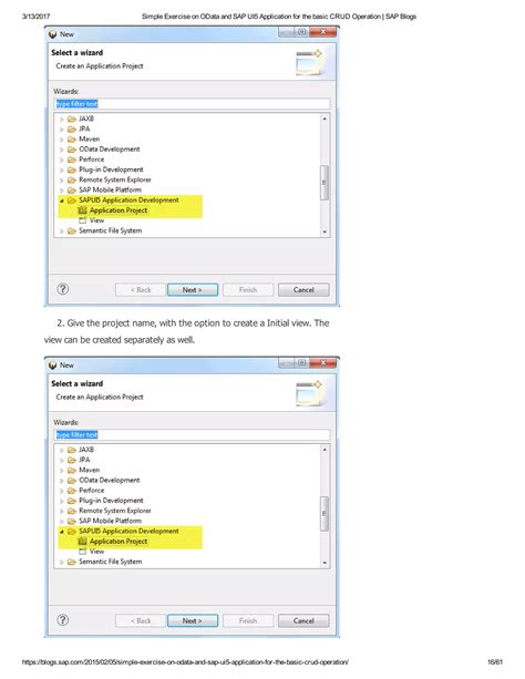 Simple Exercise On O Data And Sap Ui5 Application For The Basic Crud
