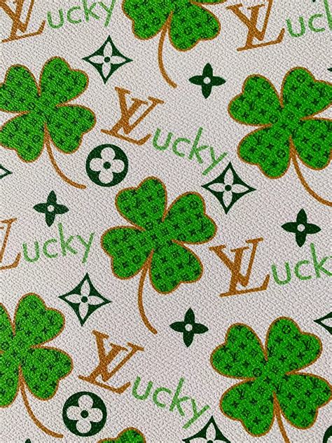Tianchao New Lucky Design Clover Lv Vinyl Leather For Handmade Sneaker