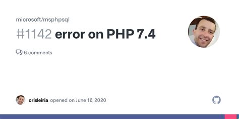 Error On PHP Issue Microsoft Msphpsql GitHub