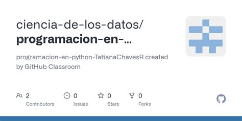 GitHub Ciencia De Los Datos Programacion En Python TatianaChavesR Programacion En Python