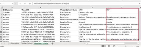 Export Customized Table And Column Text For Translation With Power Apps