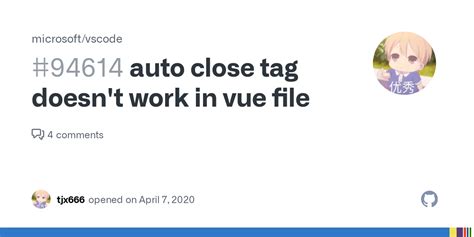 Auto Close Tag Doesn T Work In Vue File Issue Microsoft Vscode Github