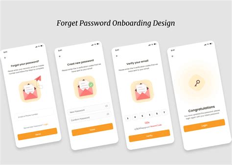 Forget Password Onboarding Ui Design Behance