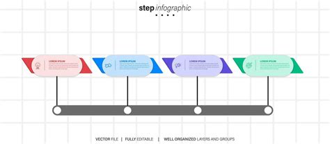 Circular Layout Diagram With 4 List Of Steps Circular Layout Diagram Infographic Element