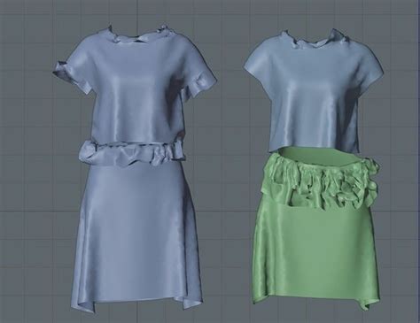 Dress By Marvelous Designer Export Blend Fbx 3d Model Cgtrader