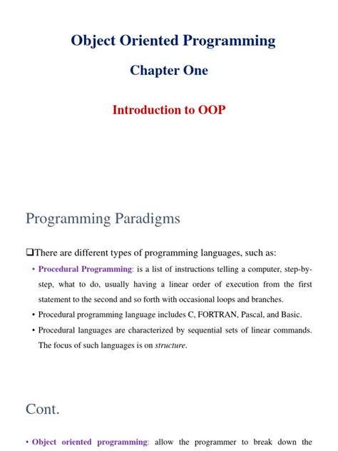 Ch1 Introduction To Oop Pdf Java Programming Language Object