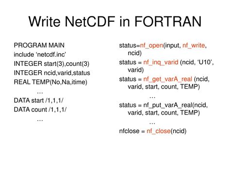 Ppt Netcdf And Binary Read In Matlab Powerpoint Presentation Free Download Id4411621