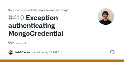 exception authenticating mongocredential · issue 410 · flapdoodle oss