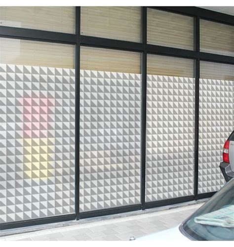 주문제작 디자인수풀 무점착 창문시트지 흰색과 회색 삼각형 패턴 M 티몬