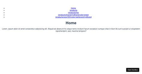 passing custom params as component props codesandbox