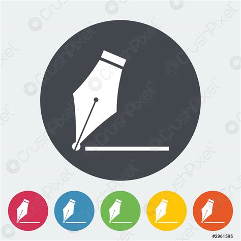 Nib Icon Stock Vector 2961595 Crushpixel