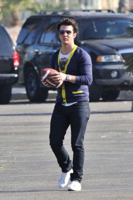 The Jonas Brothers Play Football