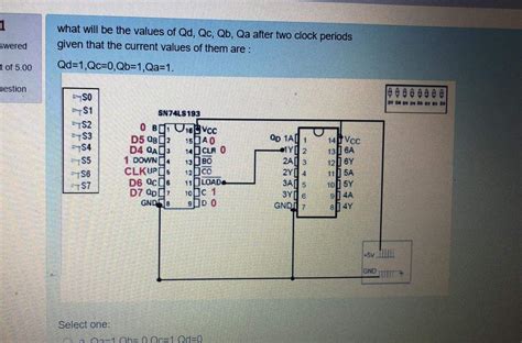Solved 1what Will Be The Values Of Qd ﻿qc ﻿qb ﻿qa After