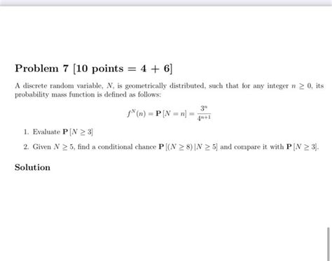 solved problem 7 10 points 4 6] a discrete random