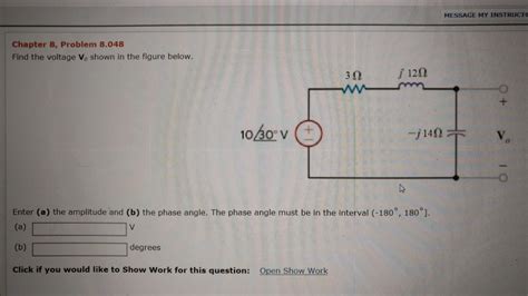 Solved Find The Voltage Vo Shown In The Figure Below Chegg