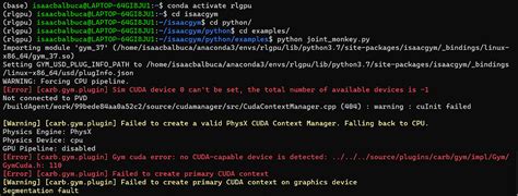 Problem Running IsaacGym Example Isaac Gym NVIDIA Developer Forums