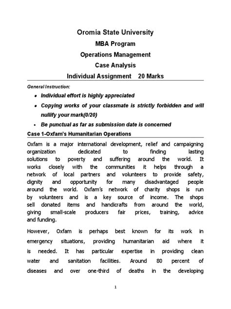 om individual assignment pdf oxfam brand