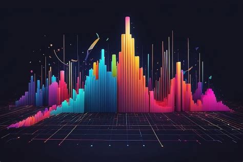 Abstract Colorful Chart Business Graphs Generative Ai Premium Ai
