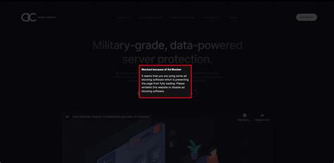 an adblock detected r ublockorigin