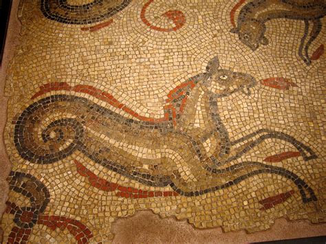 Fileroman Baths Bath Sea Horse Mosaic Wikimedia Commons