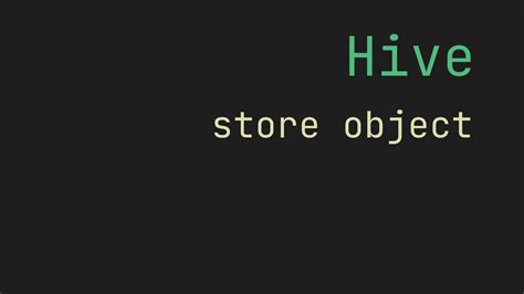 Flutter Hive Store Object Typeadapter Youtube