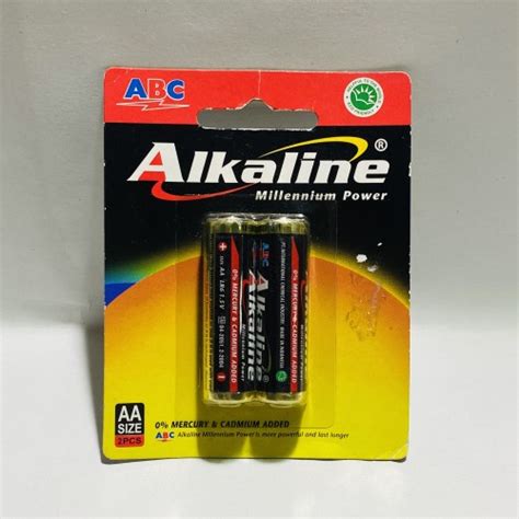 Jual BATERAI ABC ALKALINE SIZE AA ISI 2 PCS Shopee Indonesia