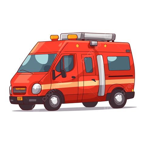 흰색 배경에 긴급 차량 클립 아트 만화 스타일 비상 밴 벡터 긴급 차량 클립 아트 만화 Png 일러스트 및 벡터 에 대한 무료 다운로드 Pngtree