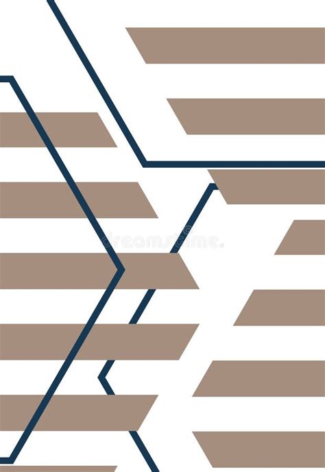 Seamless Pattern With Abstract Geometric Shapes Random Color Flowing