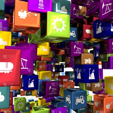 工业 符号 立方体 半空中 混沌 能源 绘画插图 轻轻浮起 计算机制图 计算机图形学素材 花瓣网