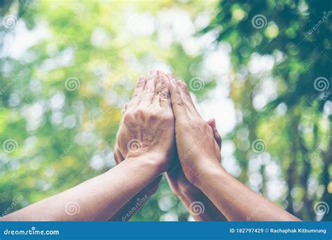 People Hands Assemble As A Connection Meeting Teamwork Concept Group