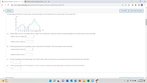 Solved Relative Masimum Values Are Relative Minimum Values