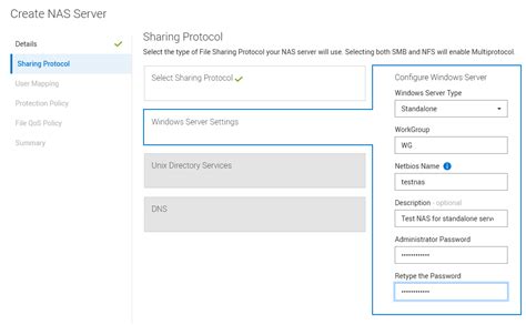 Powerstore How To Create A Standalone Nas Server Dell Us