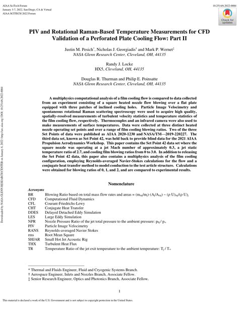 pdf piv and rotational raman based temperature measurements for cfd