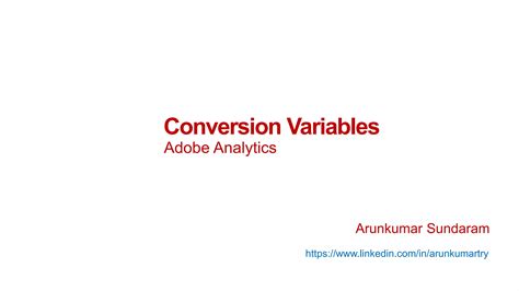learn adobe analytics basics conversion variables pdf web