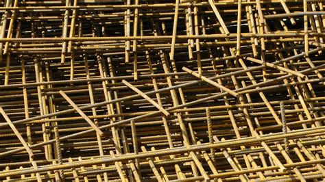 Concrete Reinforcement Mesh Background Mesh Reinforcement Mesh Construction Building Site Ground